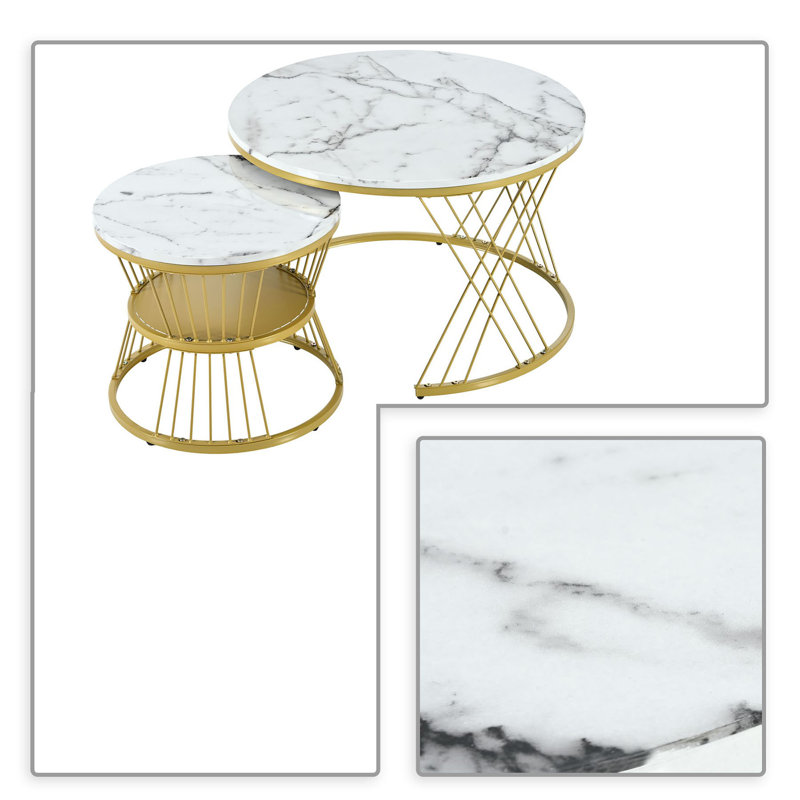 Mercer41 Rasaiah Nesting Coffee Table | Wayfair