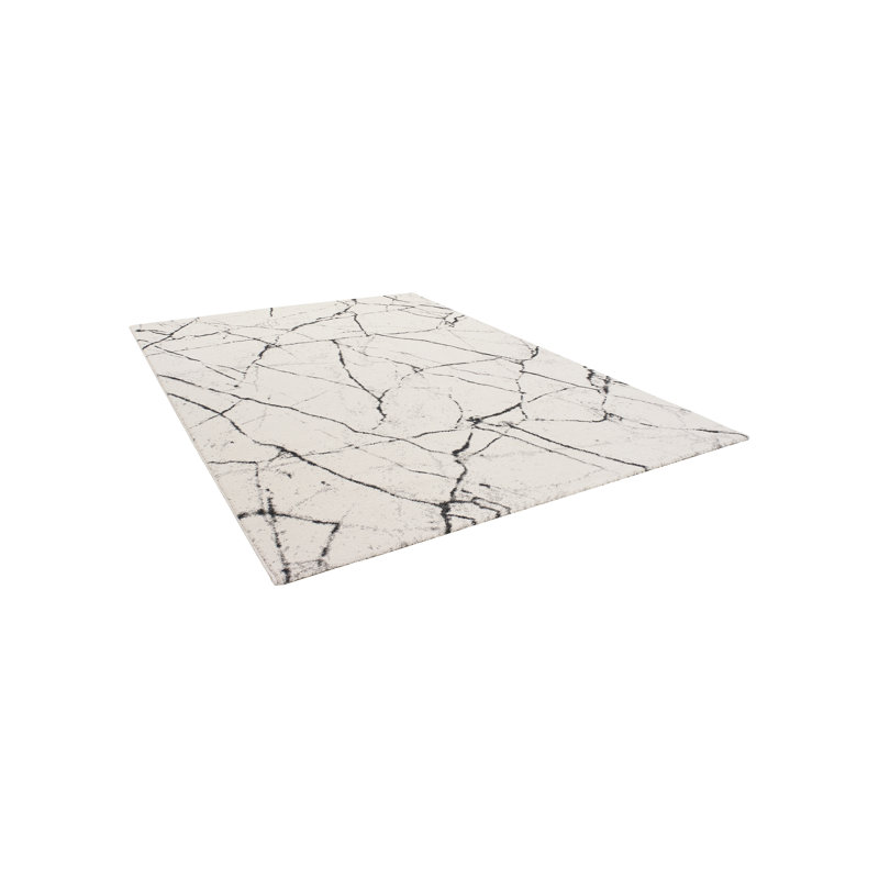 Mercury Row Heider Marble Print Grey/Cream Rug & Reviews | Wayfair.co.uk