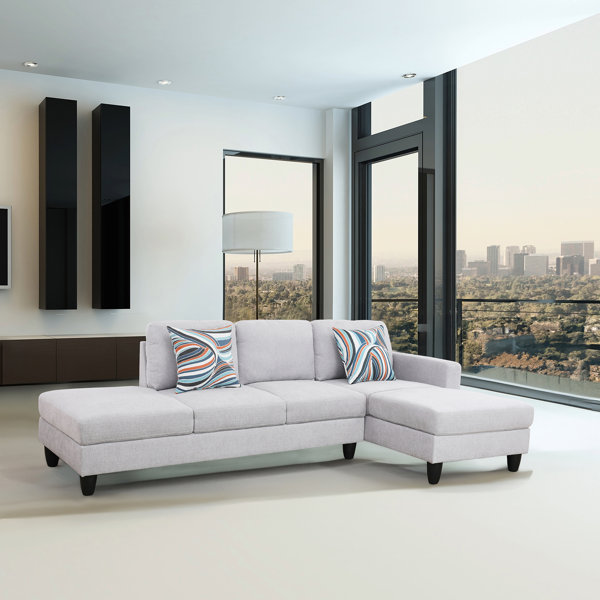 AYCP Furniture Nadia 2 - Piece Upholstered Sectional - Wayfair Canada