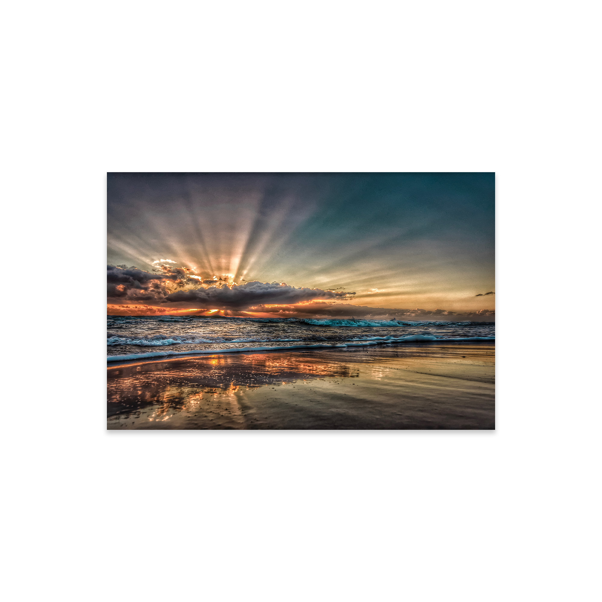 Highland Dunes Sun Rays Print On Acrylic Glass - Wayfair Canada
