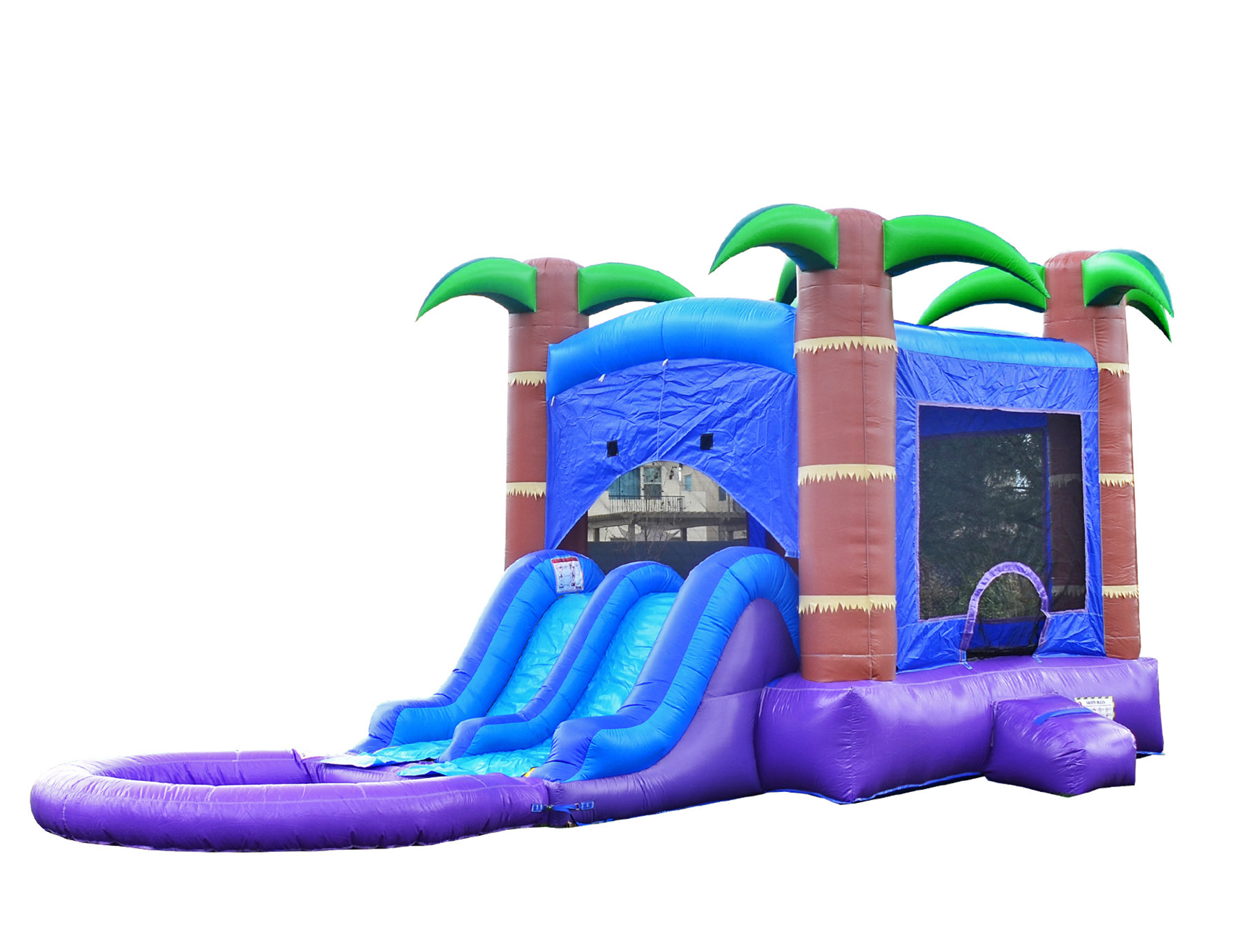 HeroKiddo Enchanted Forest Commercial Grade Bounce House Water Slide ...