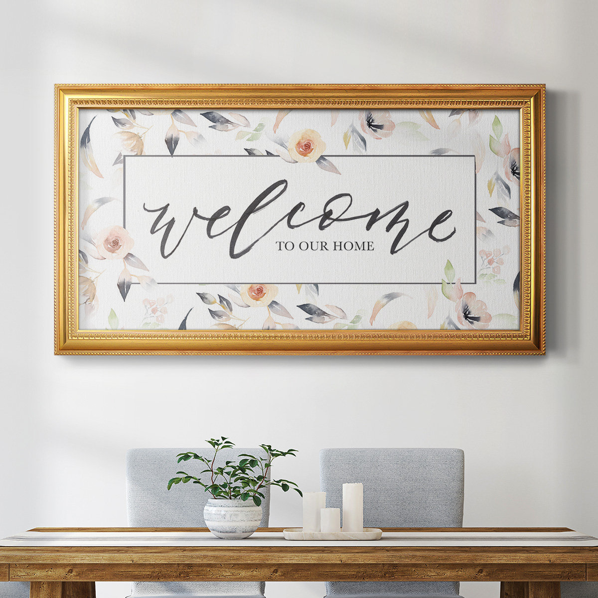 Red Barrel Studio® Welcome to Our Home - Single Picture Frame Print on ...