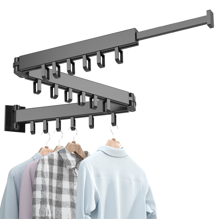 Rebrilliant Aluminium Foldable Wall-Mounted Drying Rack | Wayfair.co.uk