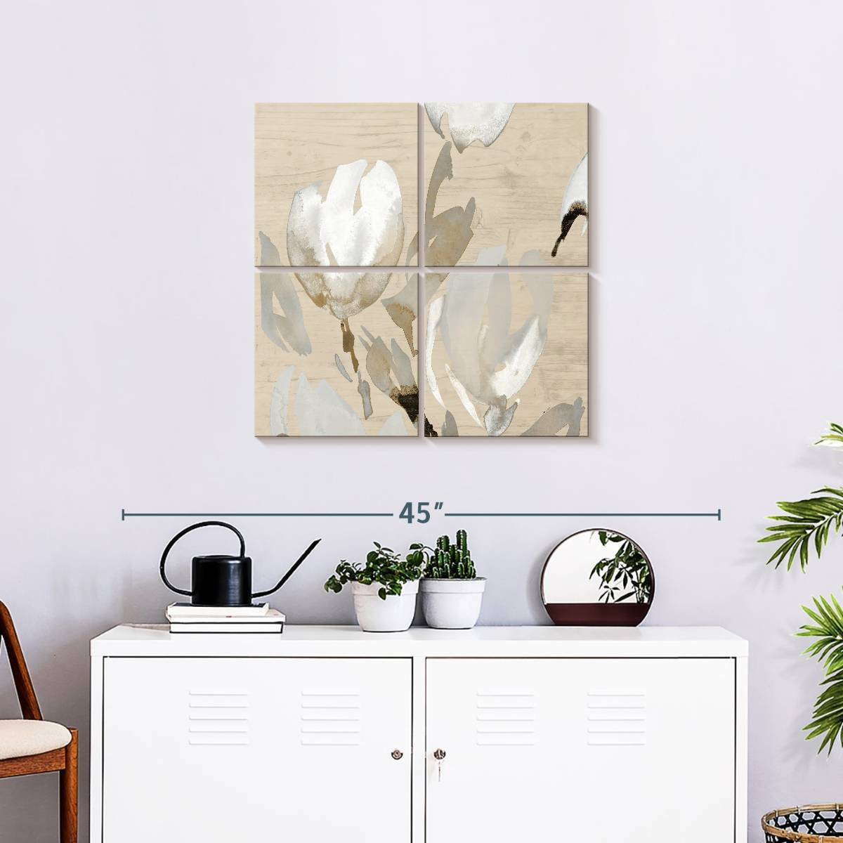 Lark Manor™ Harnek Neutral Tulips I | Wayfair