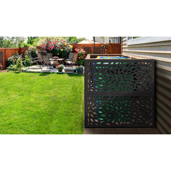 DESIGN-VU Floral Decorative Privacy Panel & Reviews | Wayfair