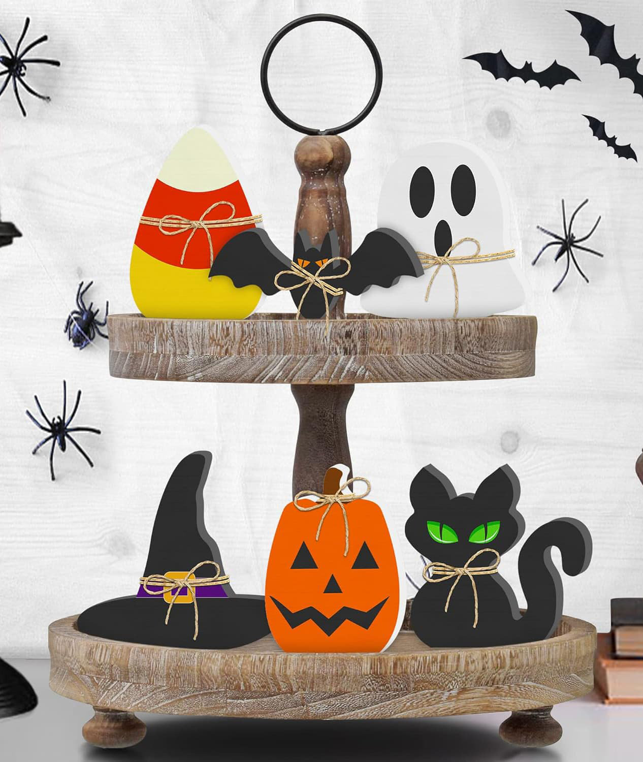 Ophelia & Co. 6PCS Halloween Wooden Decor - Freestanding Signs with ...