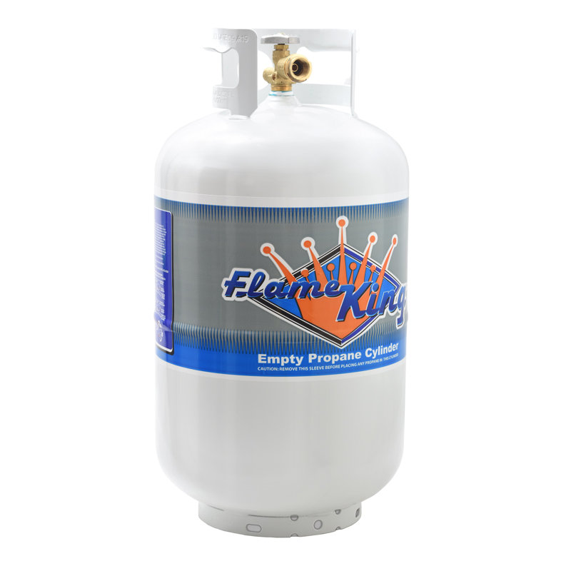 Flame King 30LB Empty Steel Propane Tank LP Cylinder with Type 1 OPD ...