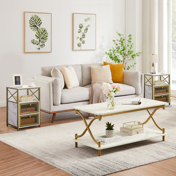 Trent Austin Design® Kempst 3 - Piece Living Room Table Set & Reviews ...