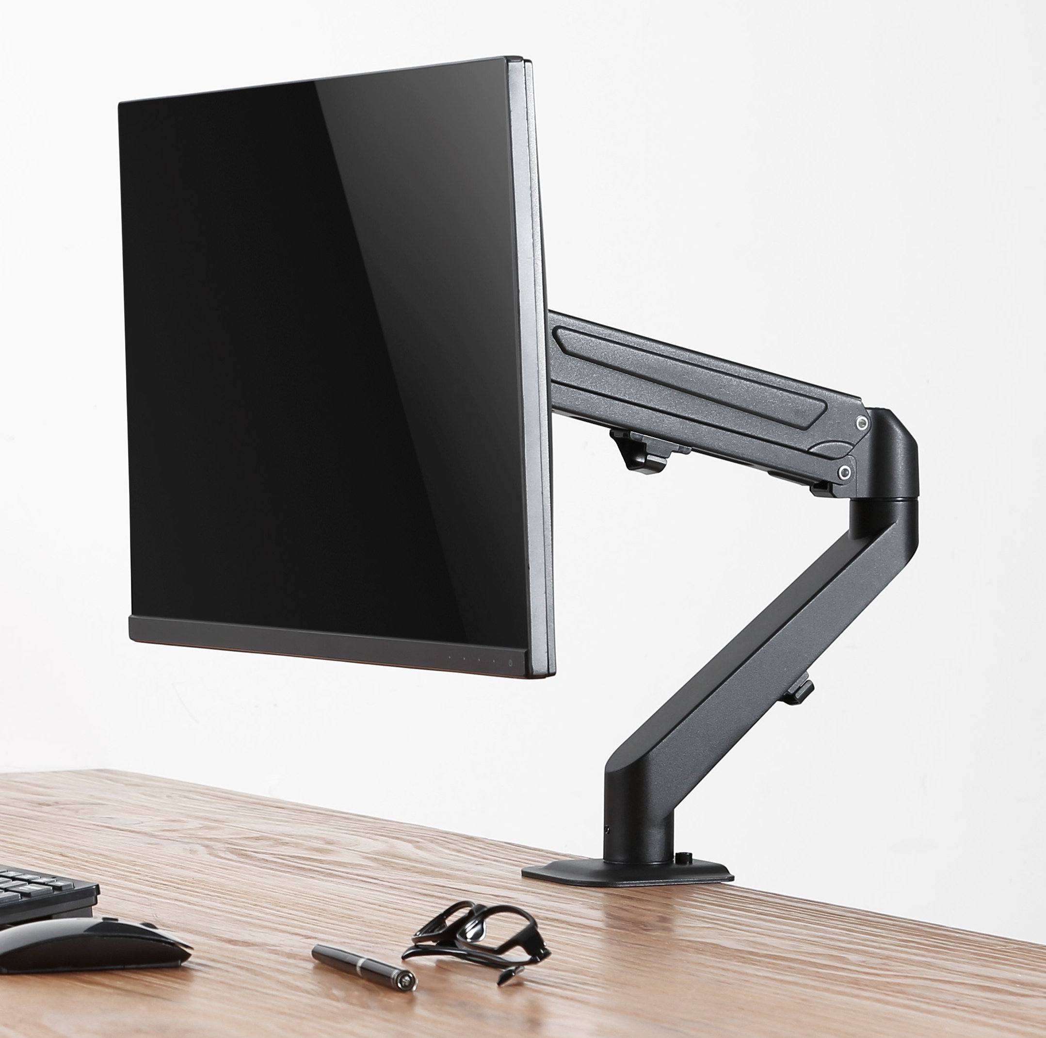 Uplite Single Gas Spring Height Adjustable Universal Desk Mount ...