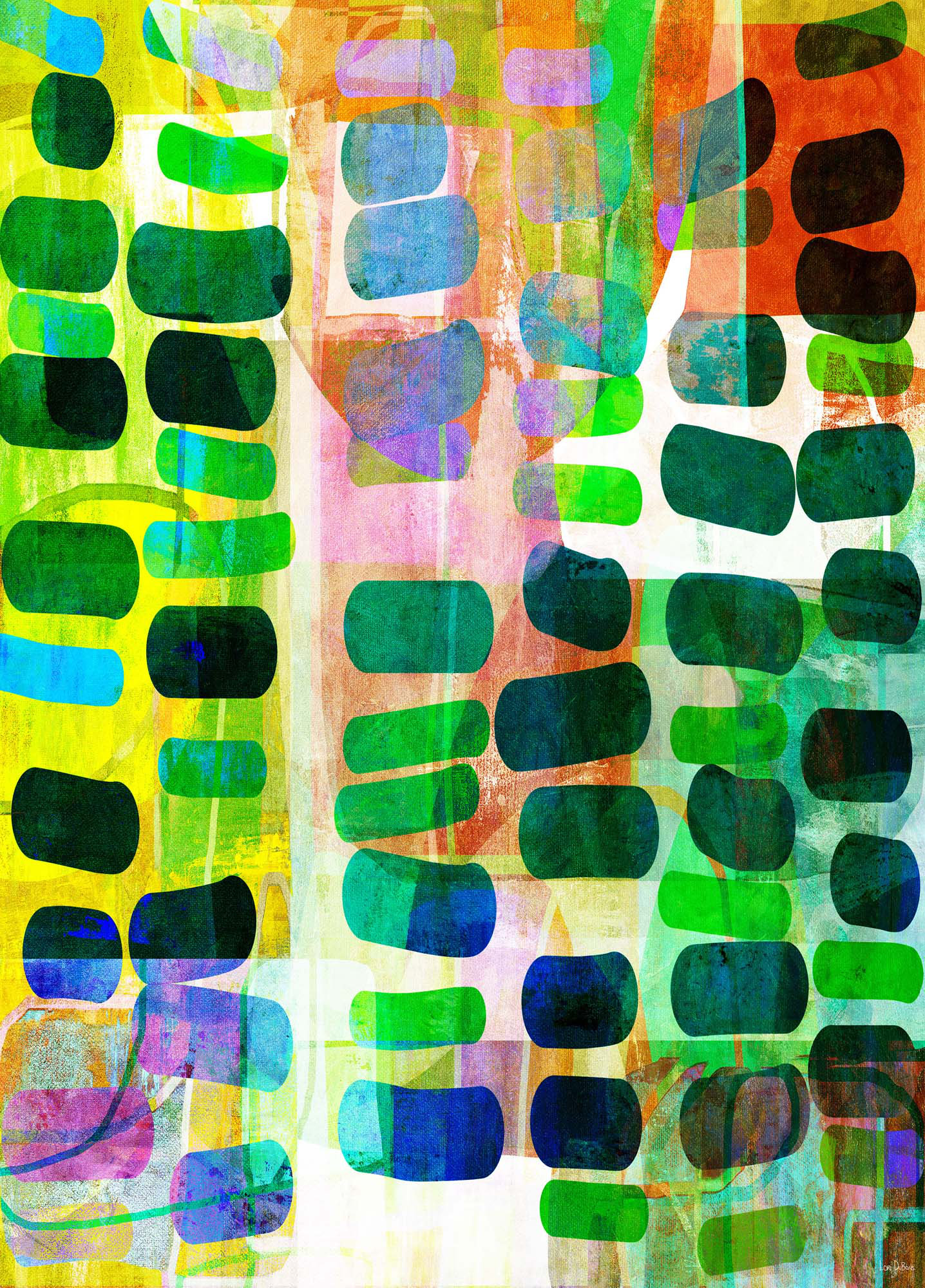 Yoffi Modern Meadow II by Lori Dubois - Graphic Art on Canvas | Wayfair