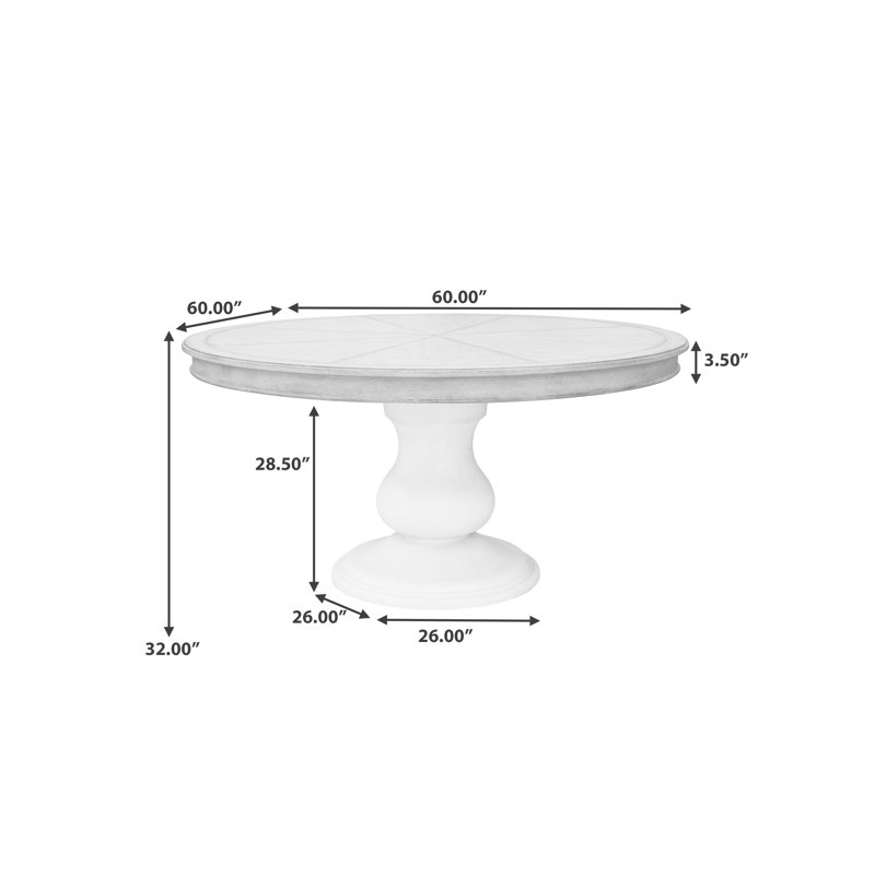 Birch Lane™ Wolfdale 60" Round Pedestal Dining Table | Wayfair