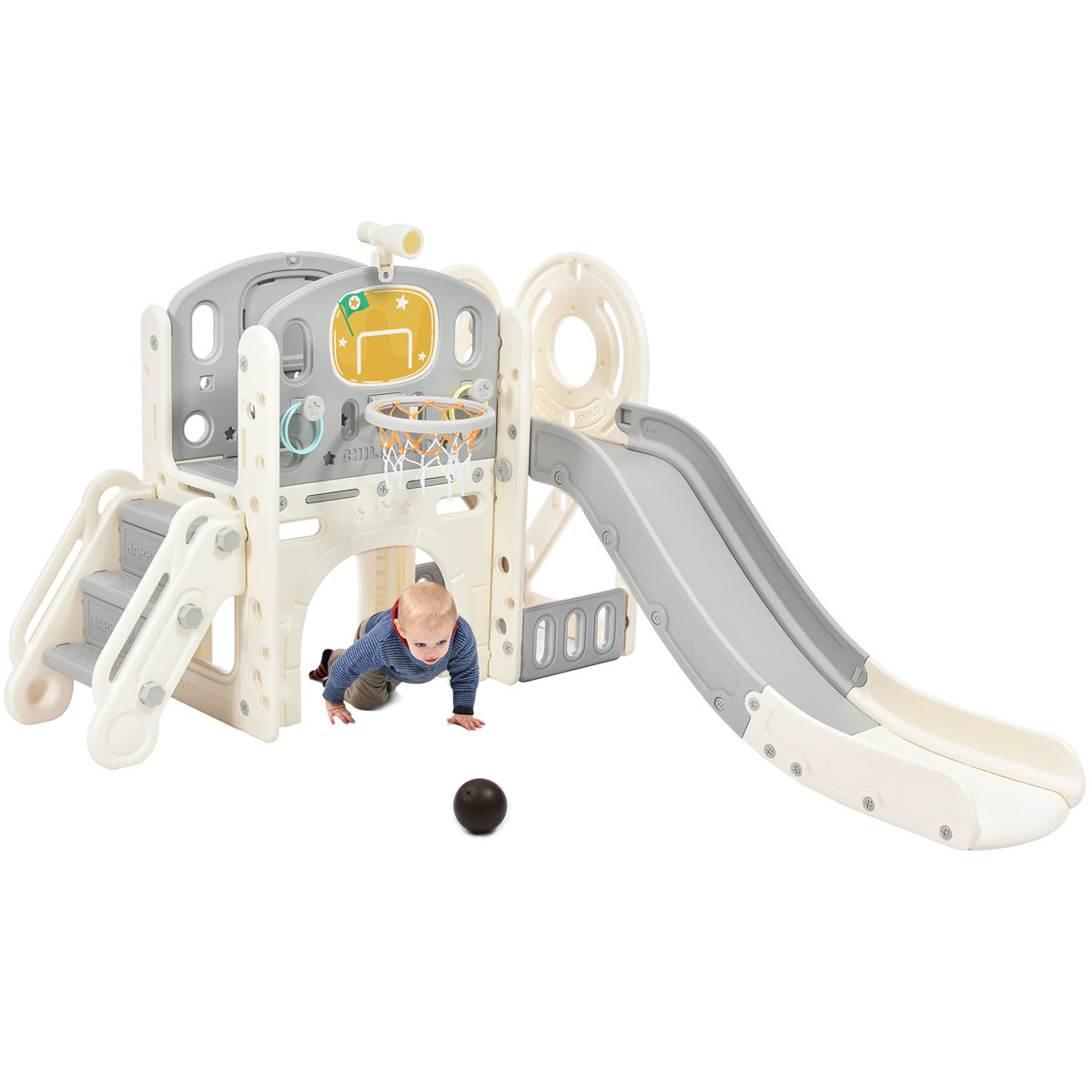 Mocoloo Kids Climbers Playground, 7 in 1 Slide Climber for Toddler ...
