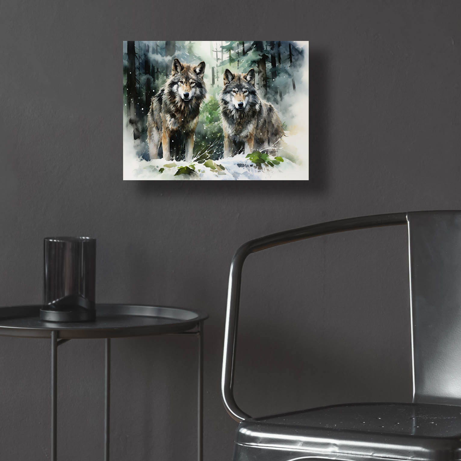 Epic Art 'Wild Life Of Predators In Watercolor 9' by Momart Acrylic ...