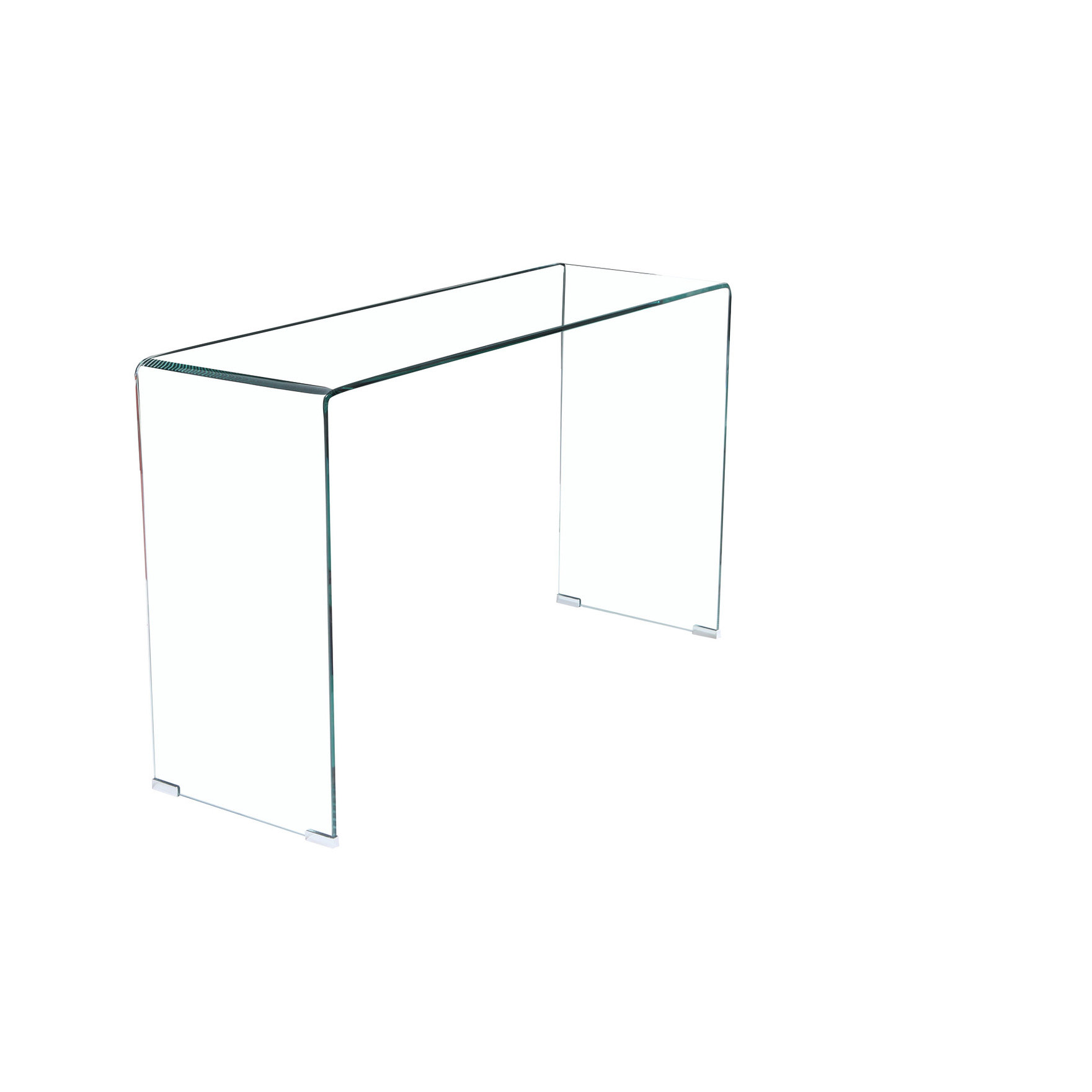 Ivy Bronx Transparent Living Area Desk With Rounded Corners ...
