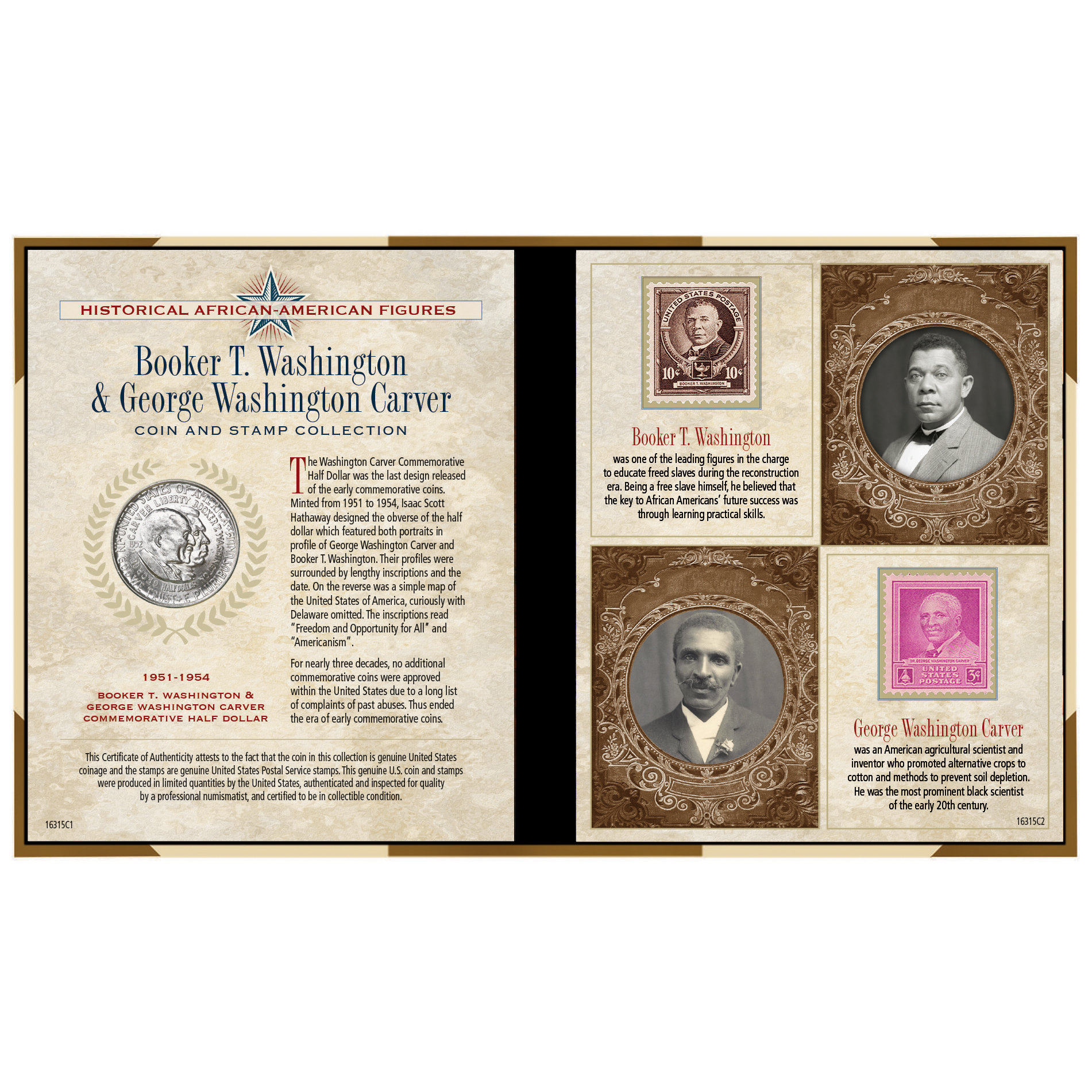 American Coin Treasures Black History Carver and Washington Coin and ...