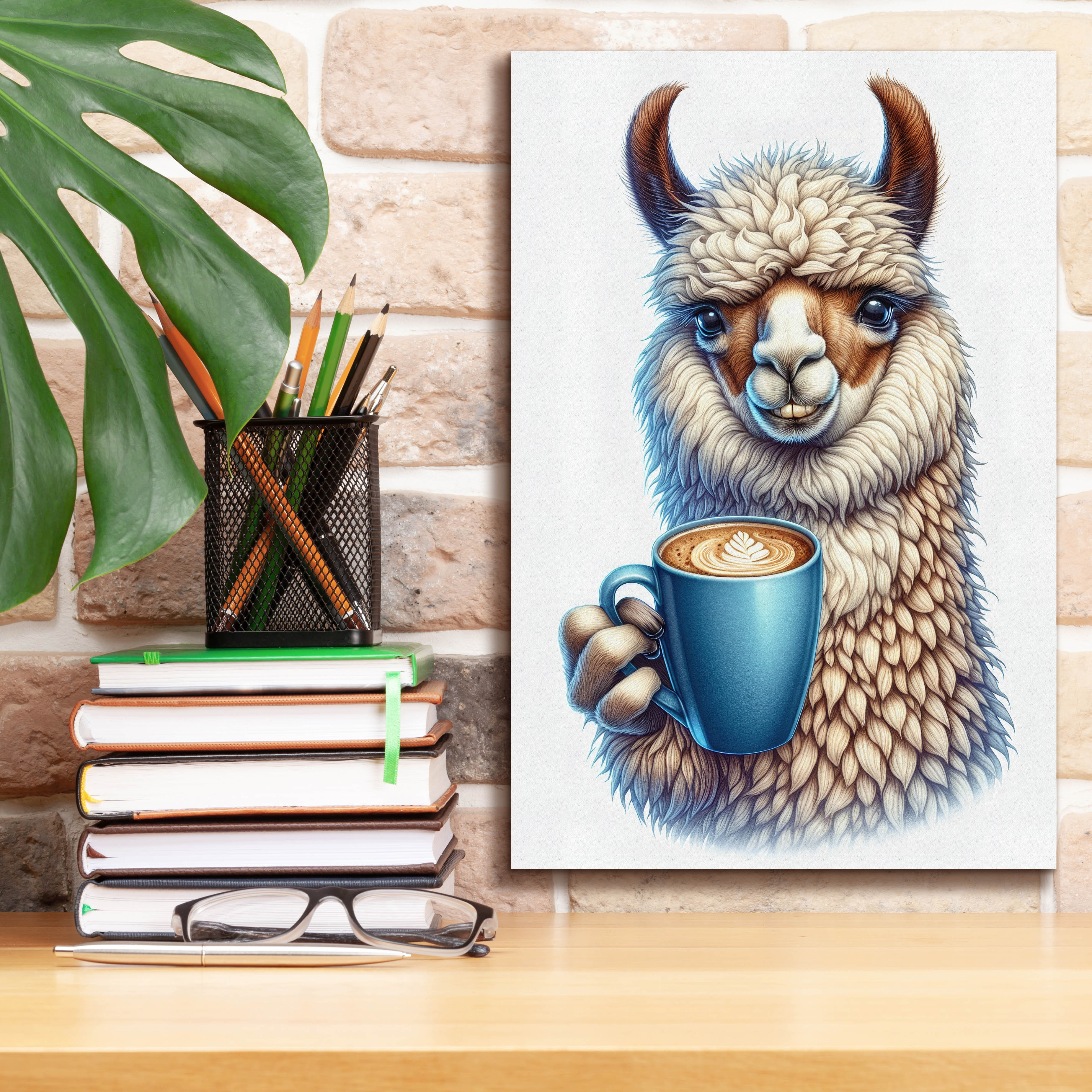 Trinx 'Llama Morning' by Rey Klimt Canvas Wall Art | Wayfair