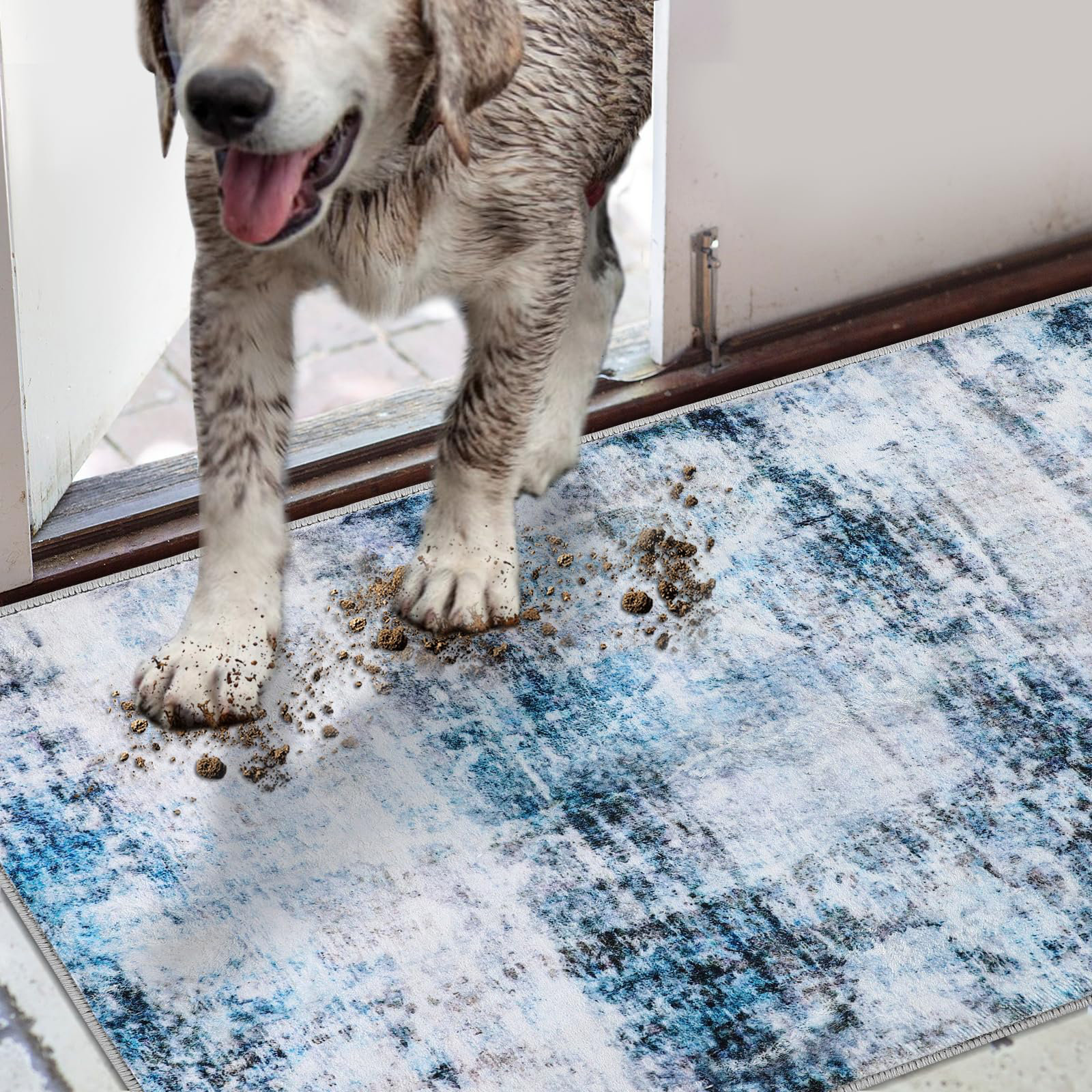 17 Stories Door Mat, Front Door Mat Indoor For Entrance Faux Wool ...