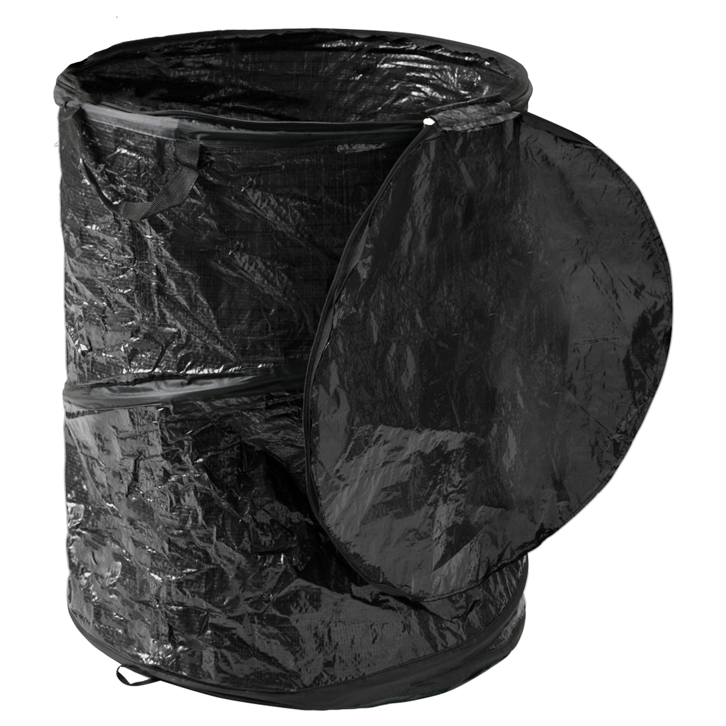 Wakeman 44-Gallon Pop Up Trash Can With Lid - Collapsible Trash Can ...