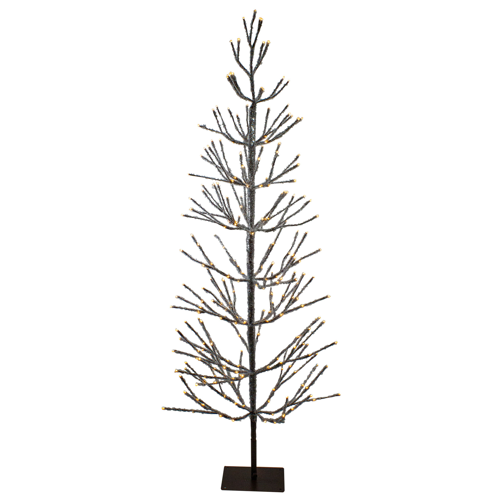 Northlight Seasonal 6' Pre-Lit LED Brown Artificial Christmas Tree with ...