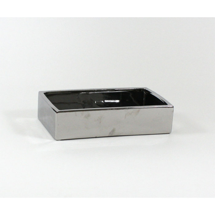 Wrought Studio Long Low Rectangular Ceramic Block Table Vase & Reviews ...