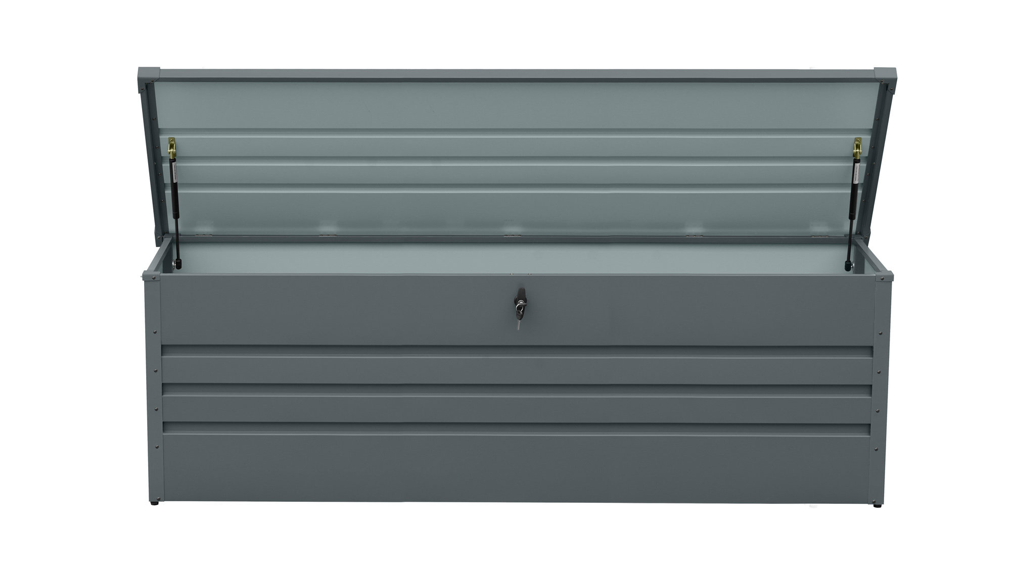 KAQCVIN 260 Gallon Metal Outdoor Deck Box Waterproof, Extra Large Patio ...