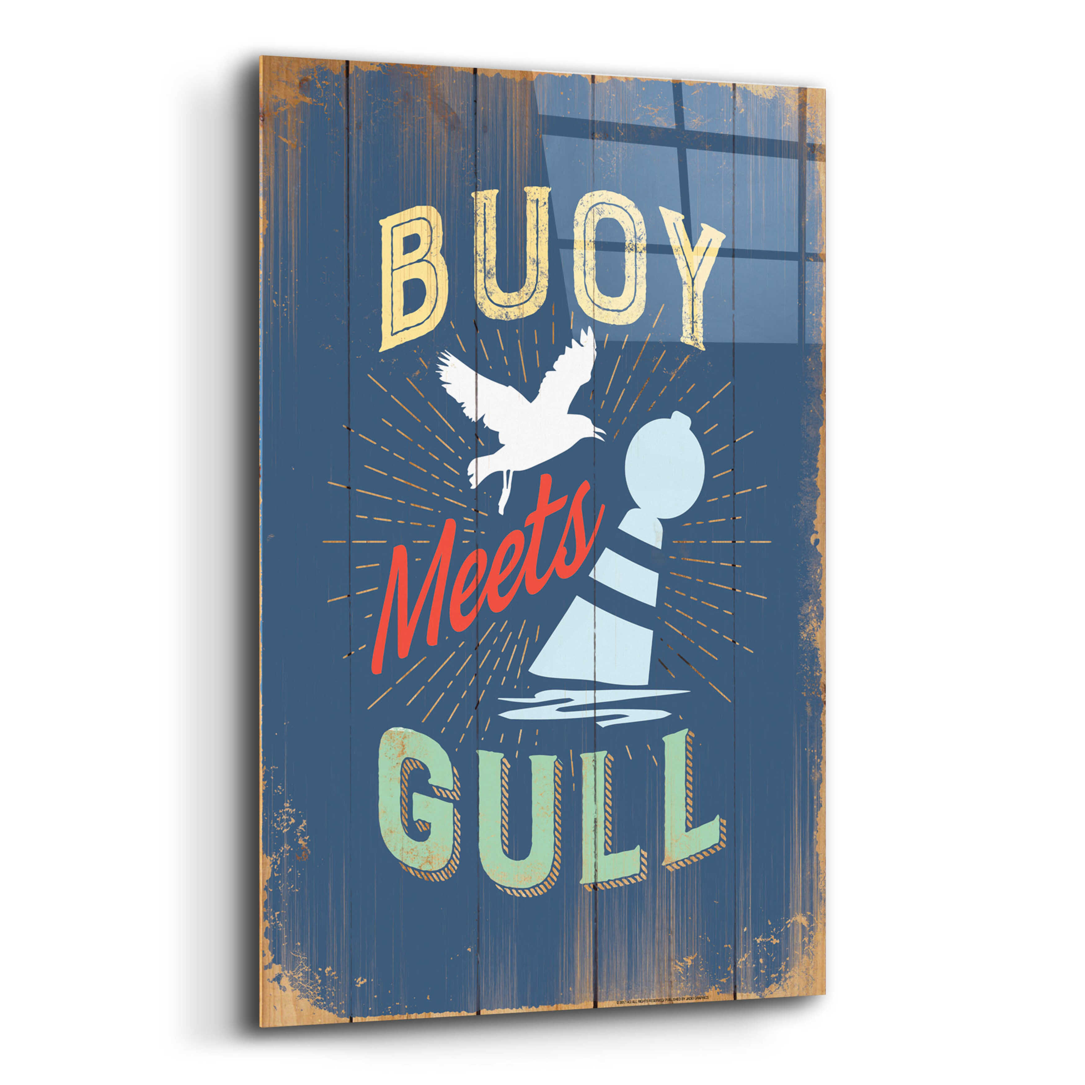 Breakwater Bay "Buoy Meets Gull" by JJ Brando - Unframed Textual Art ...