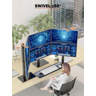 Inbox Zero Dual Monitor Stand - Vertical Stack Screen Free-Standing ...