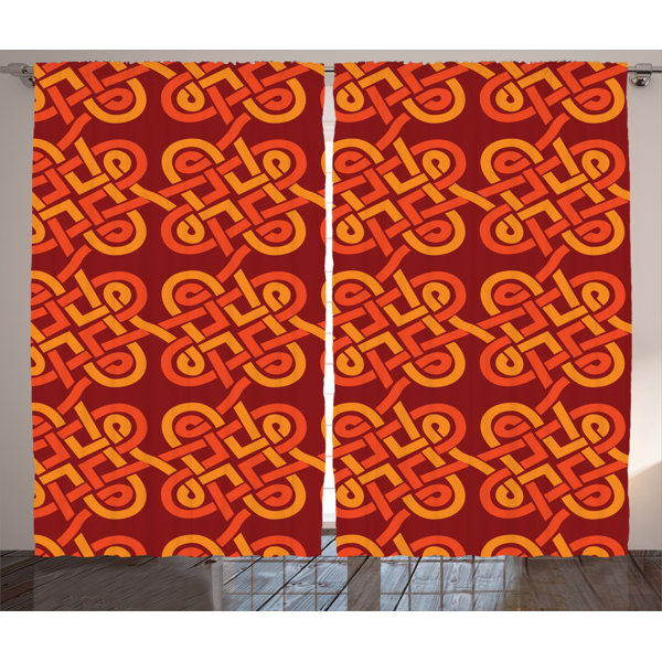 East Urban Home Rustikaler Vorhang, Alte Muster-keltischer Knoten ...