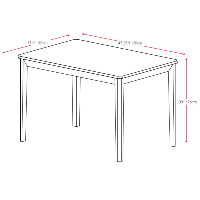 Latitude Run® Cesar 5 - Piece Rubberwood Dining Set & Reviews | Wayfair