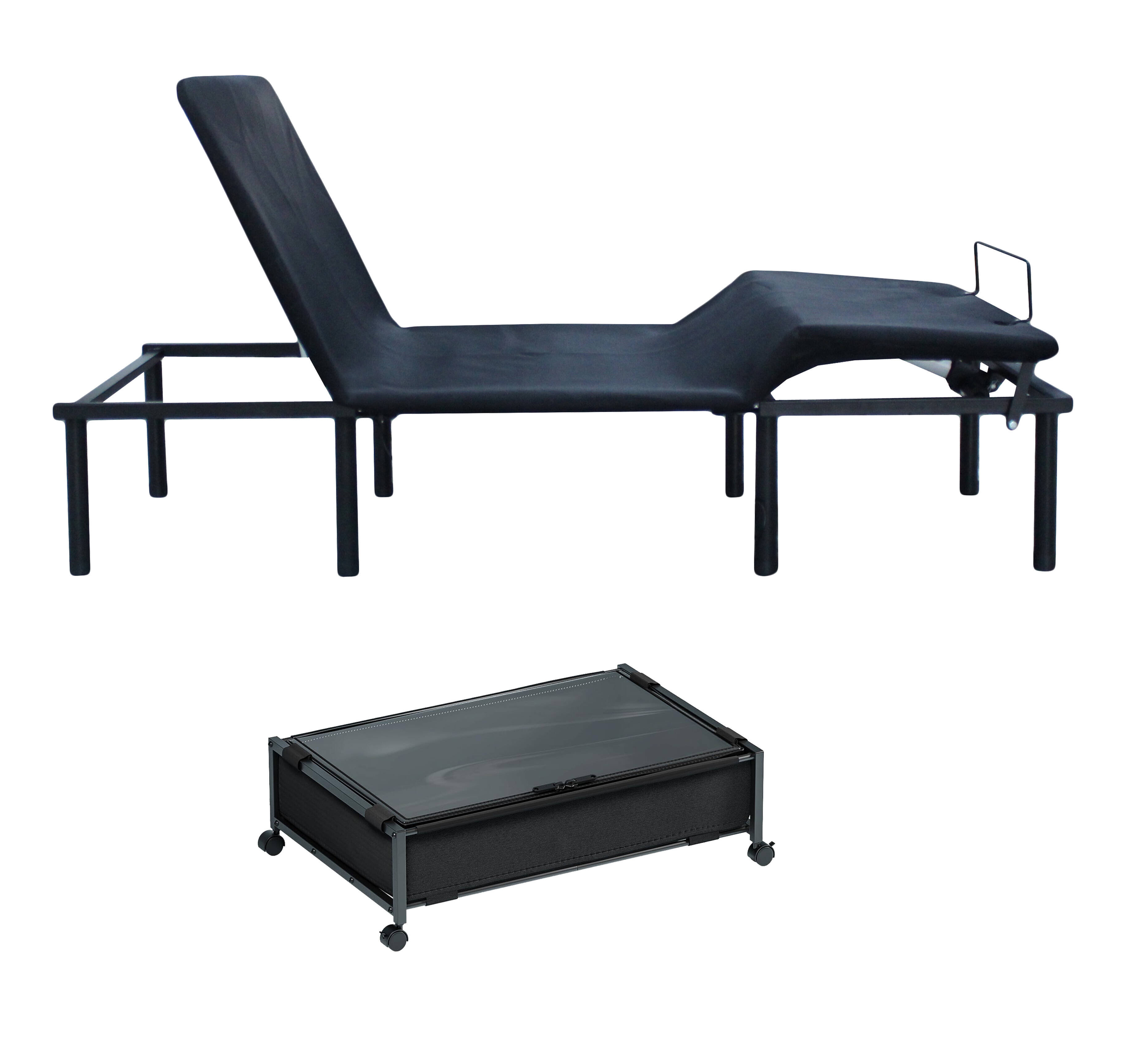 Latitude Run® Loressa Adjustable Bed Base - Three Fold-TXL-Motorized ...