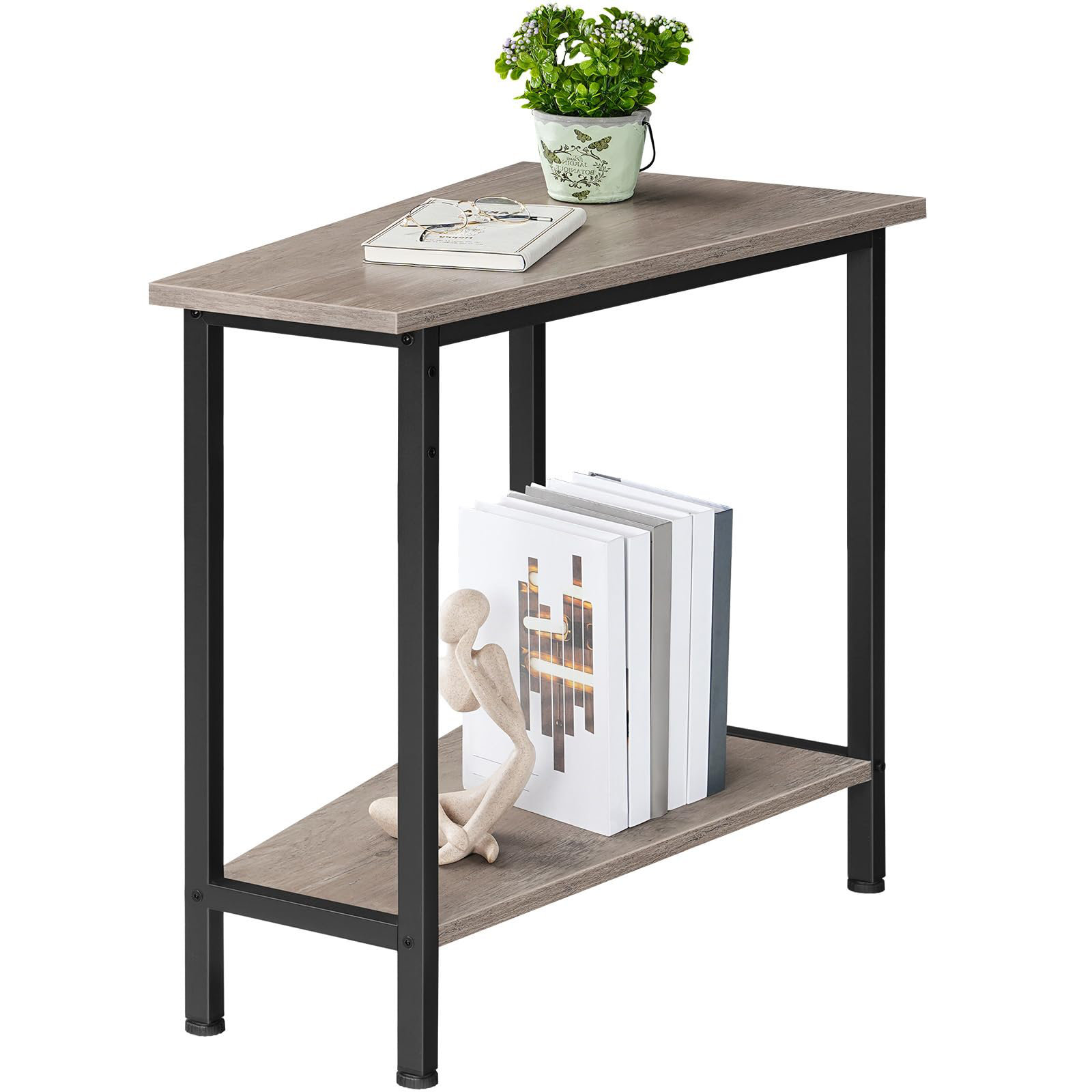 17 Stories Wedge End Table, Recliner Wedge Side Table With Storage ...