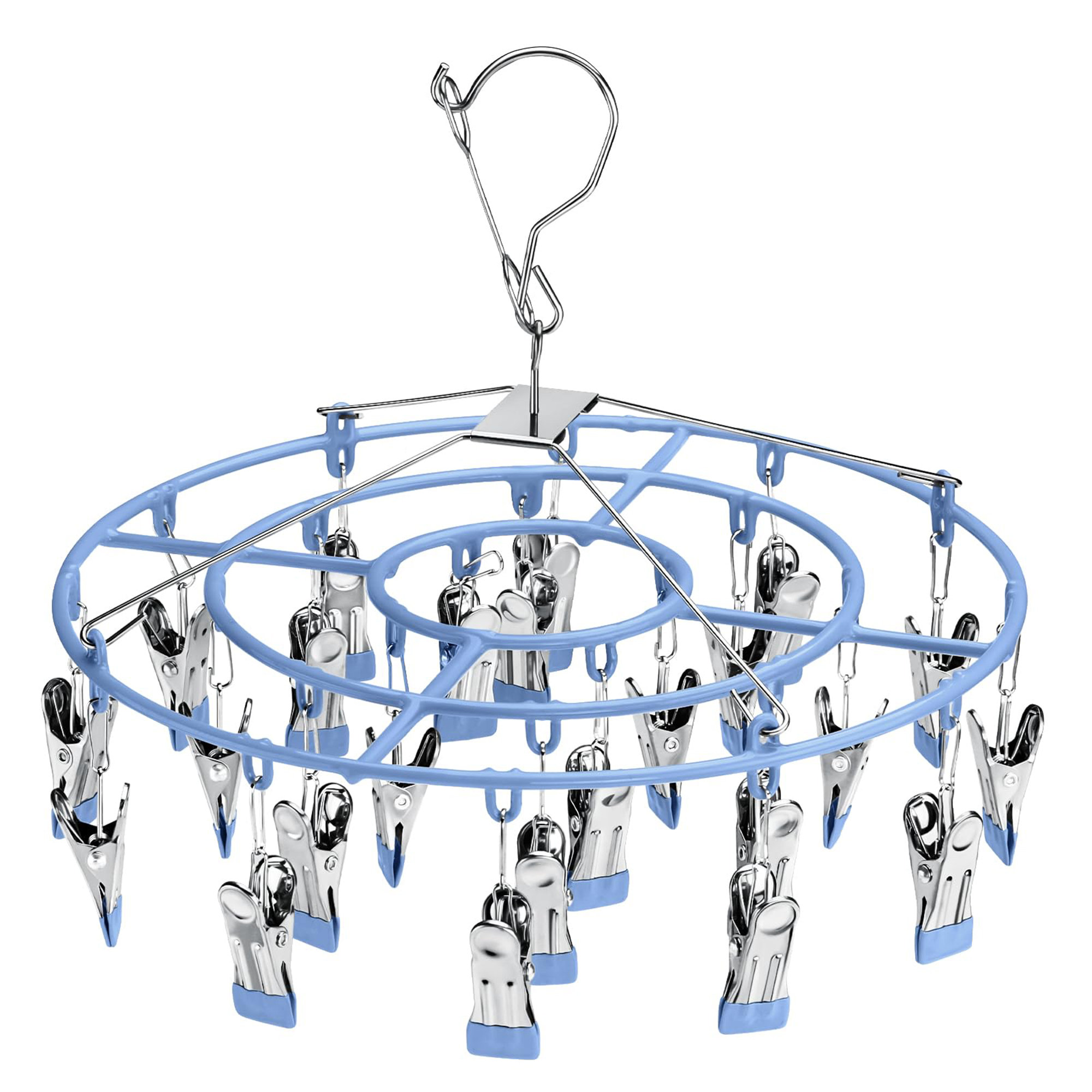 George Oliver Sock Drying Rack with 24 Clips | Wayfair