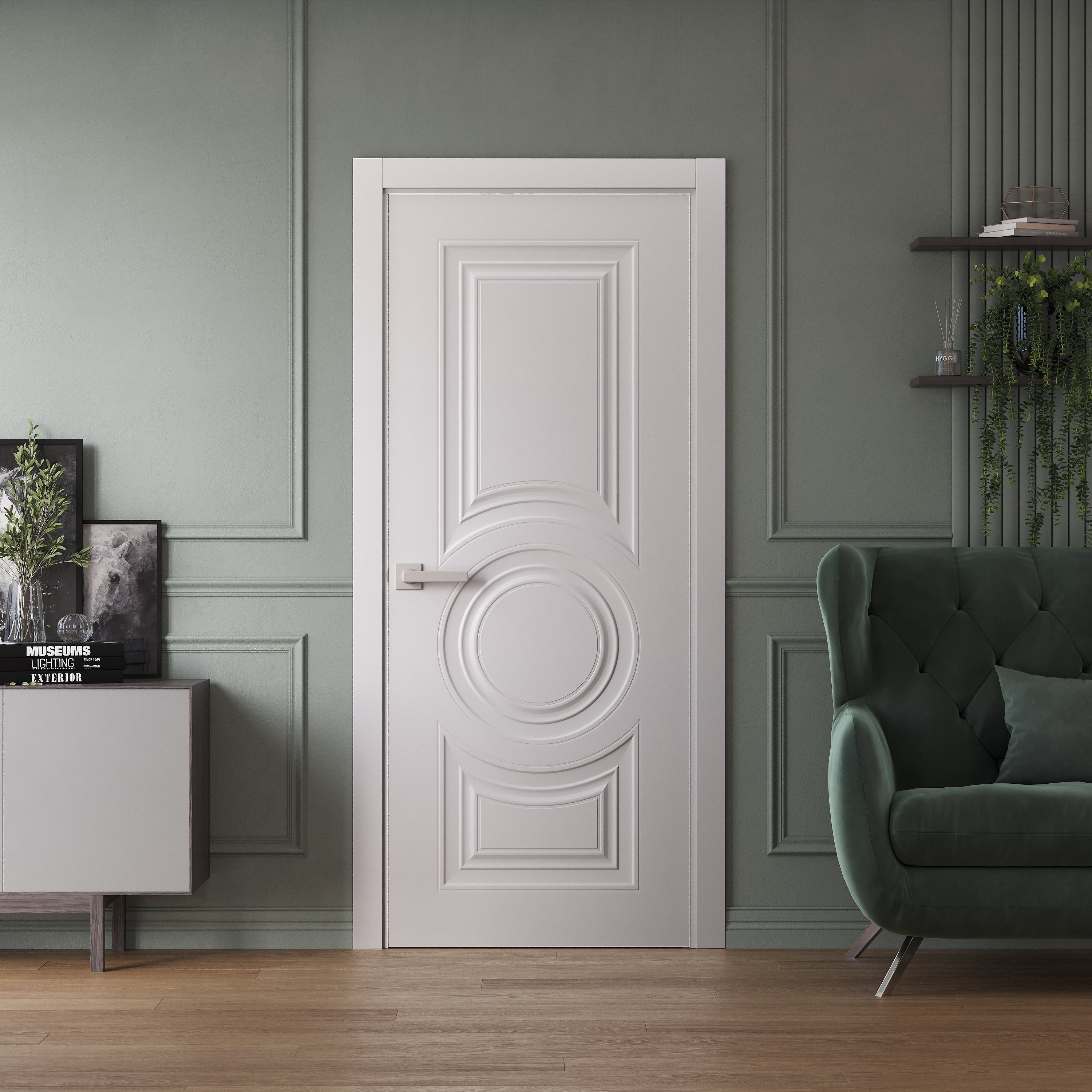 SARTODOORS Interior Door | ESSENTIAL 1801 White | Single Regular Panel ...