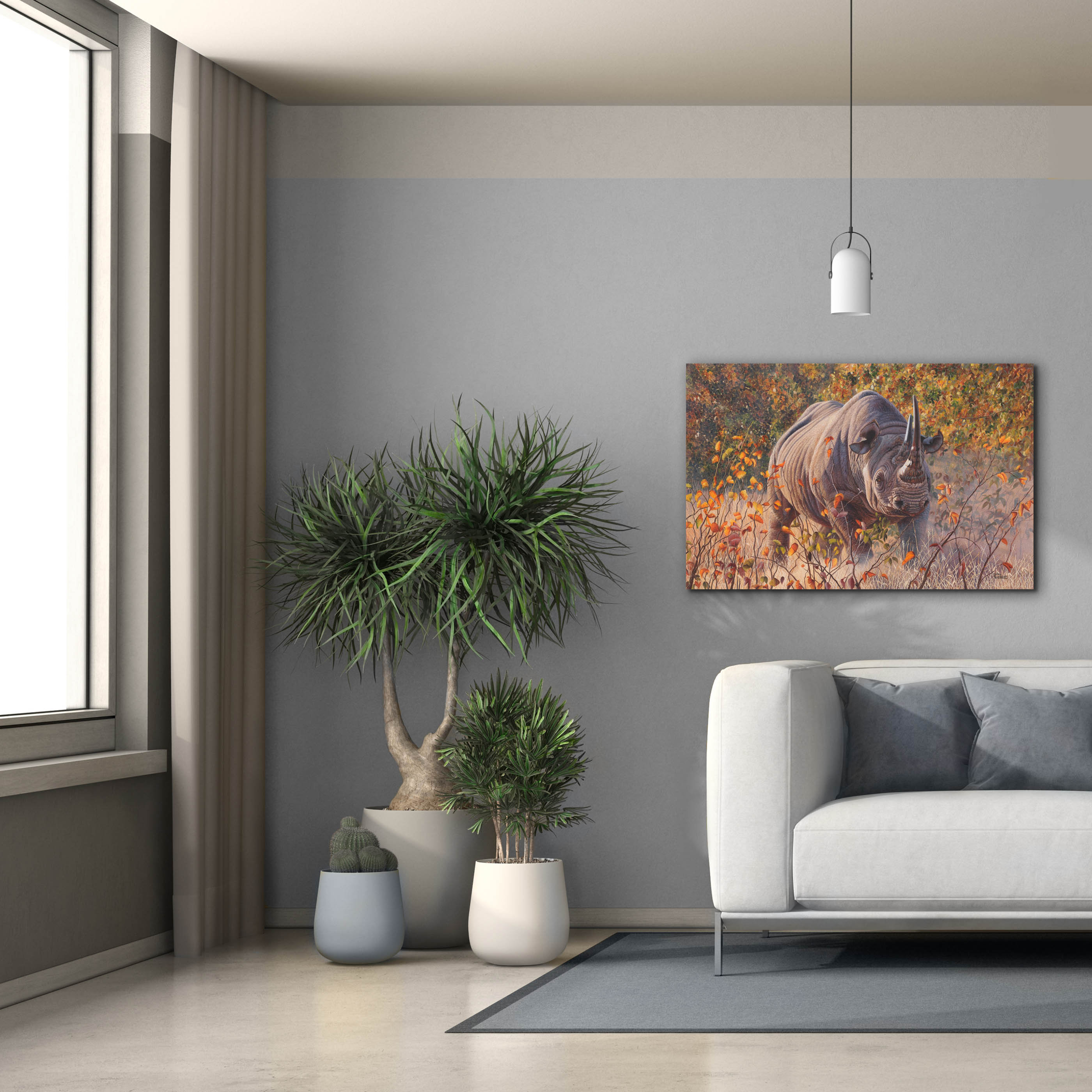 Latitude Run® «Defiant» par Delene Lambert, art mural sur toile, 60 po ...