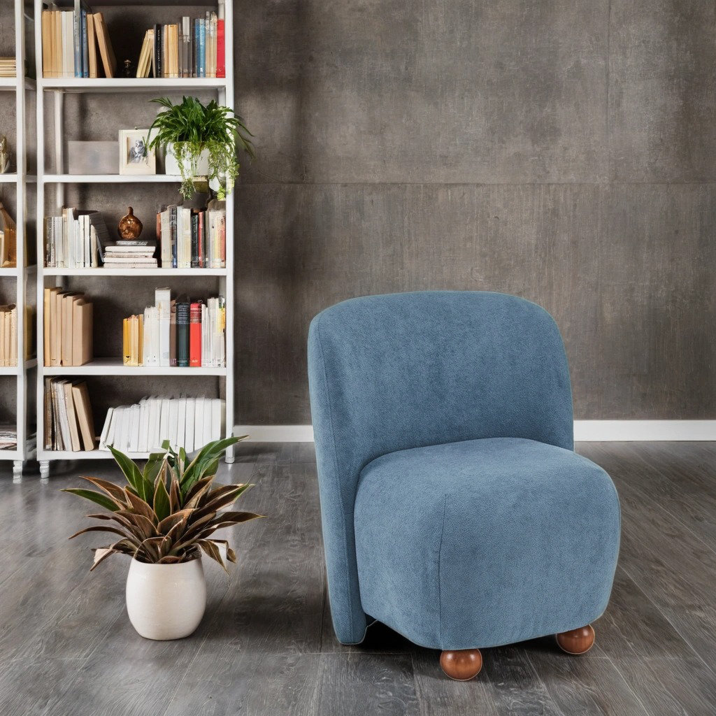 Ivy Bronx Modern Low-Back Accent Chair – Armless Design with Pine Wood ...