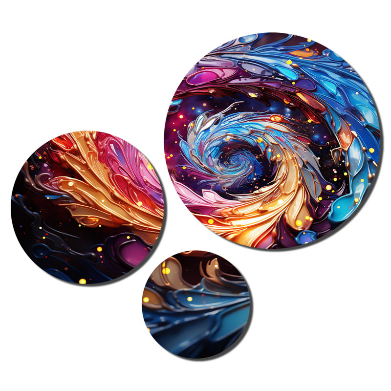 Ivy Bronx A Colorful Swirly Swirl - Abstract Spirals Living Room Set ...