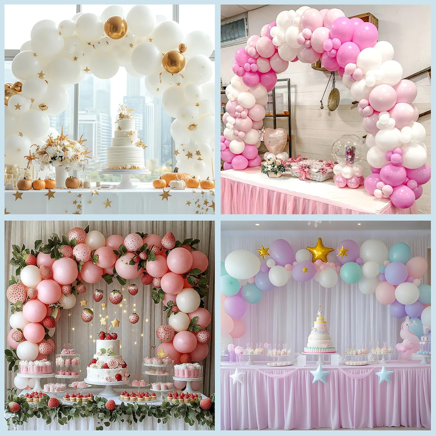 The Holiday Aisle® 13Ft Adjustable Balloon Arch Stand Kit, Table ...