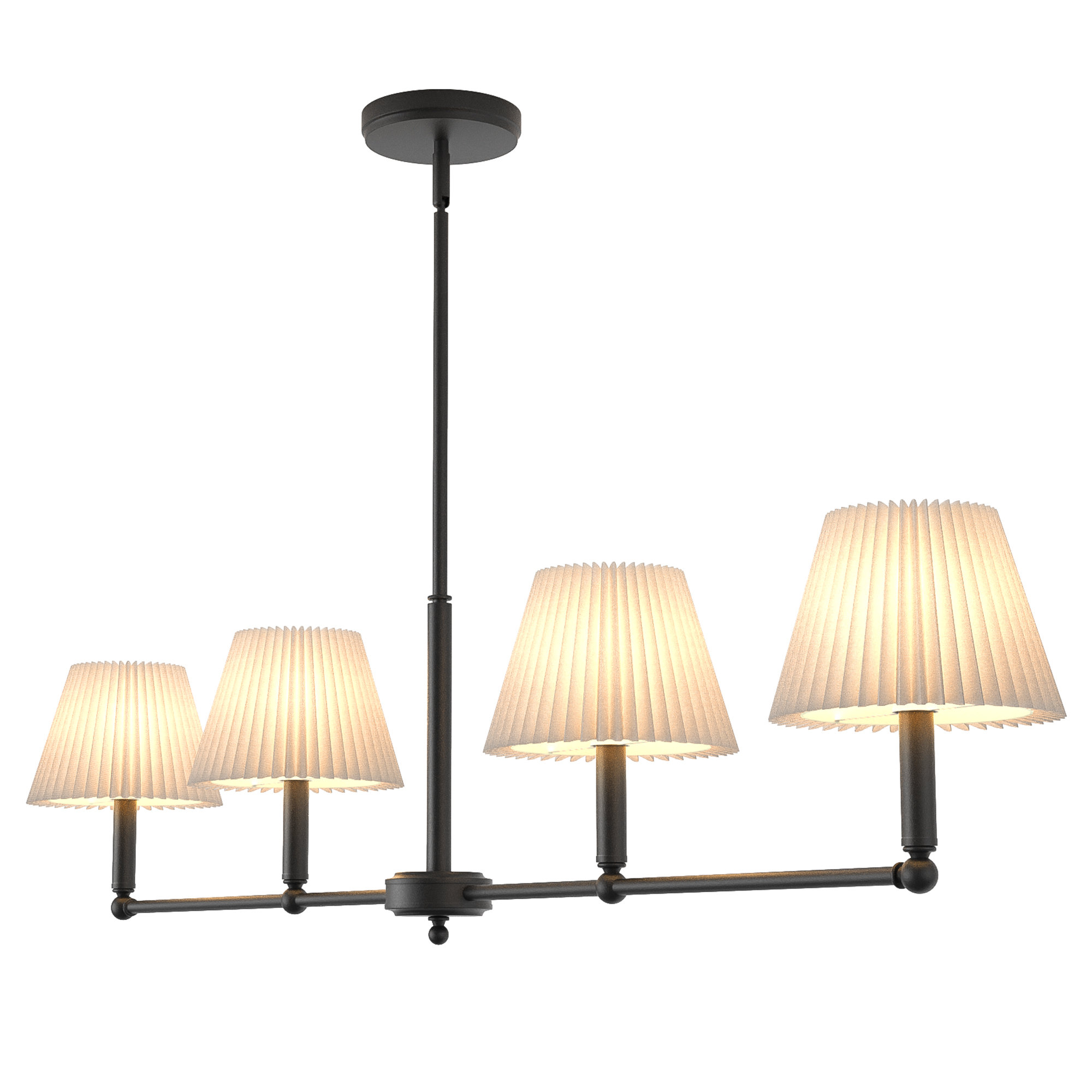 Birch Lane™ Costa 4-light 48" Adjustable Sloped Pendant - Mid-century ...