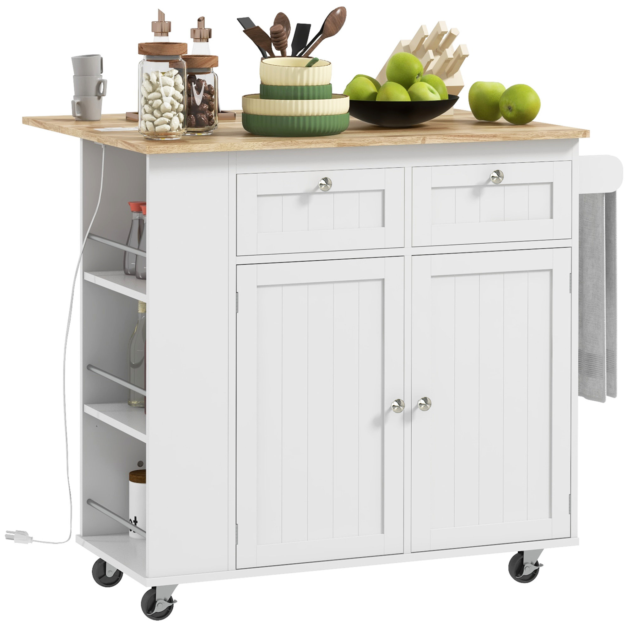 Winston Porter Shamikia Solid Wood Top Kitchen Island - Wayfair Canada