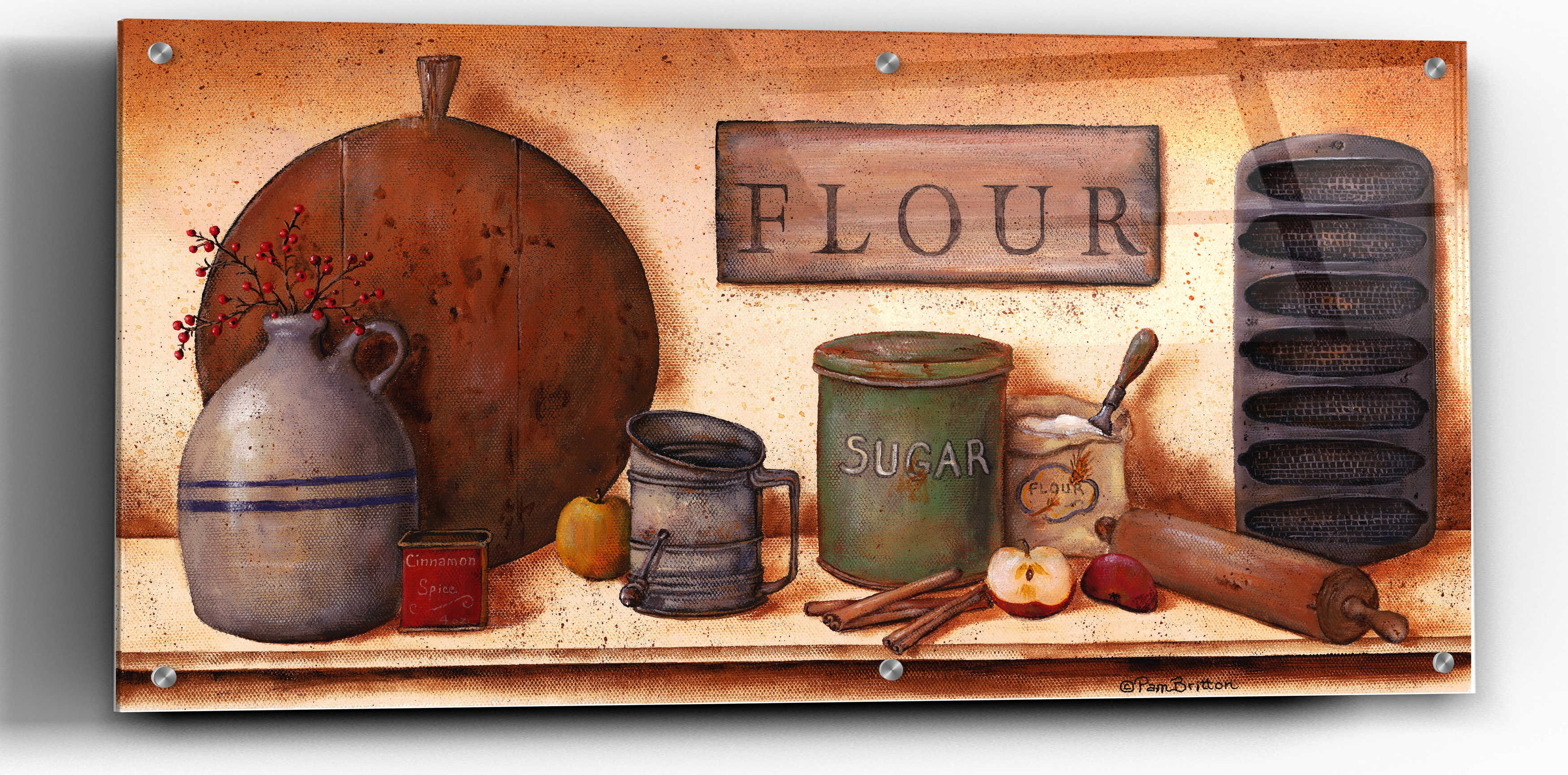 August Grove® Epic Art 'Farm Kitchen II' By Pam Britton, Acrylic Farm ...