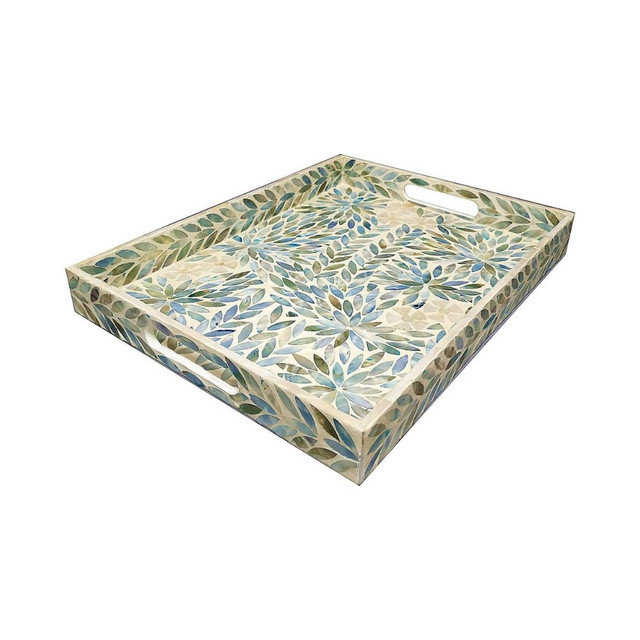 Red Barrel Studio® Creative Handmade Shell Serving Tray | Wayfair