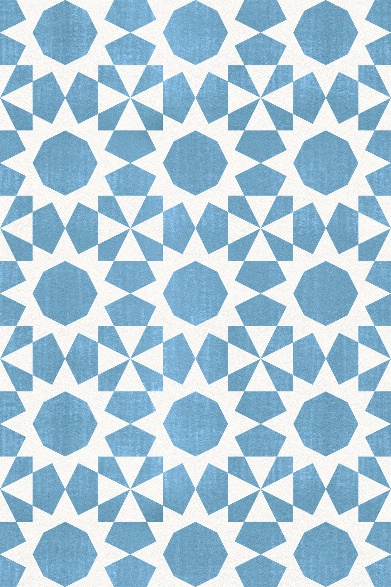 George Oliver Grega Geometric Farmhouse White/Blue Indoor / Outdoor Non ...