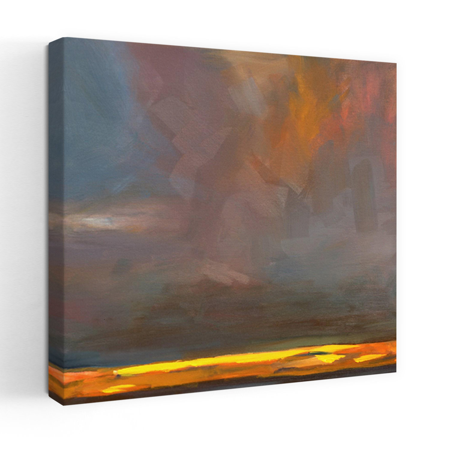 Latitude Run® Oregon Grey 1 Abstract Contemporary Art | Wayfair