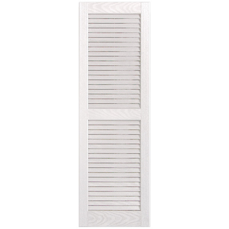 Alpha Shutters Straight Top Open Louver Shutters Pair & Reviews | Wayfair