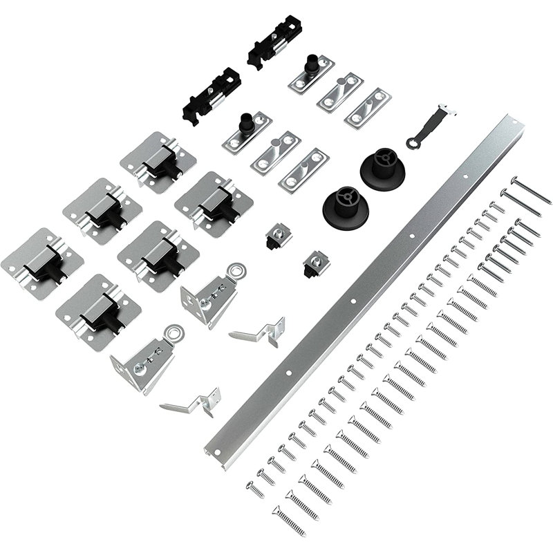 JUBEST Heavy Duty Bifold Door Hardware Kit Top Mount for Inside Door ...