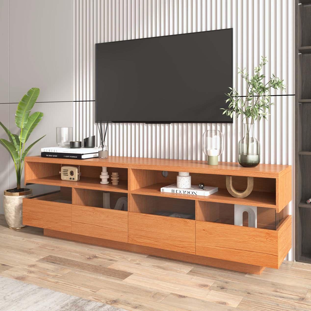 Latitude Run® Media Console Table for TVs up to 75'' | Wayfair