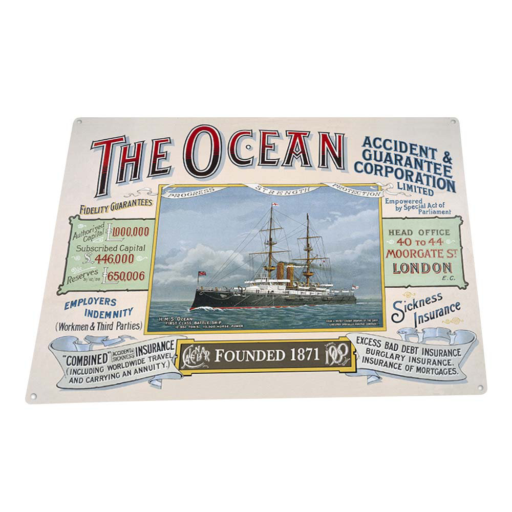 Breakwater Bay Ocean Liner Travel Ad On Metal Print | Wayfair