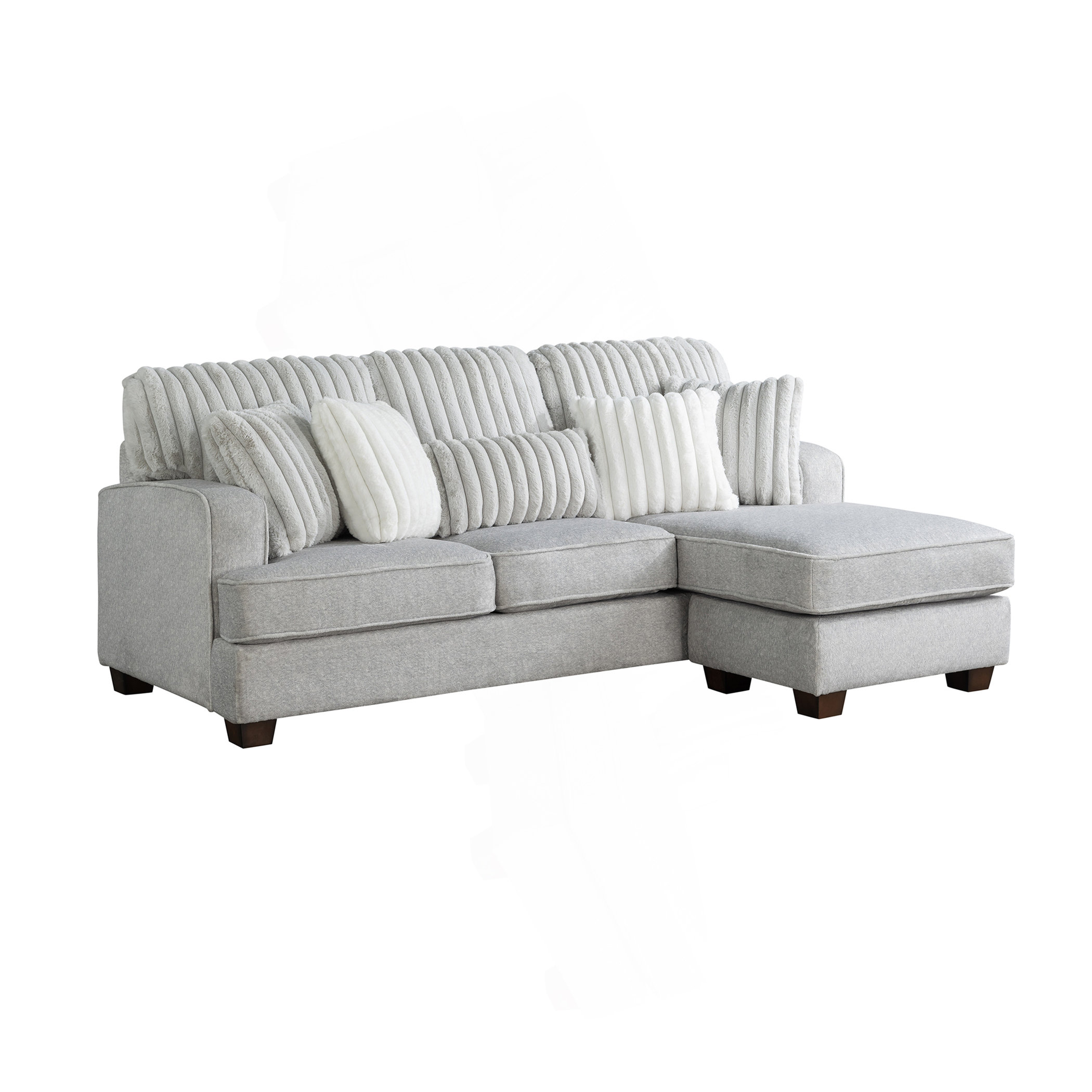 Corrigan Studio® Modern Reversible Sectional Corner-Blocked Frame ...