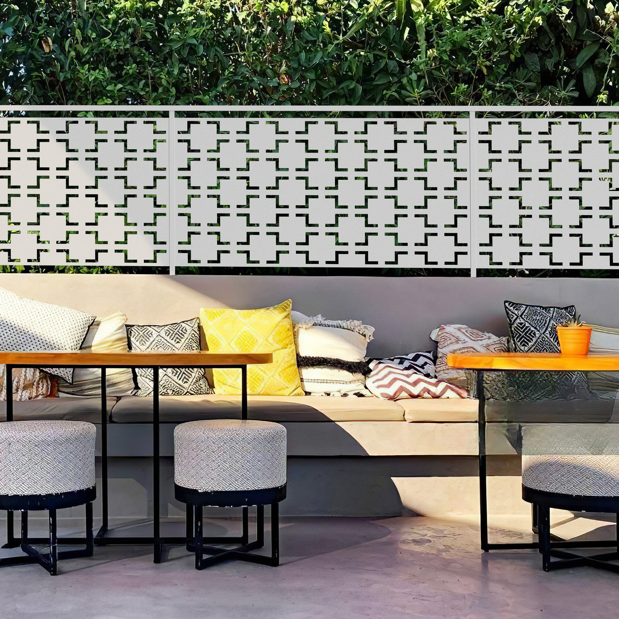 Magdeco 6.5 ft. H x 4 ft. W Metal Privacy Screen & Reviews - Wayfair Canada