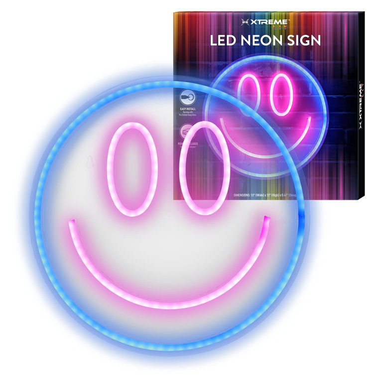 Xtreme Smiley Face 13" LED Sign & Reviews - Wayfair Canada